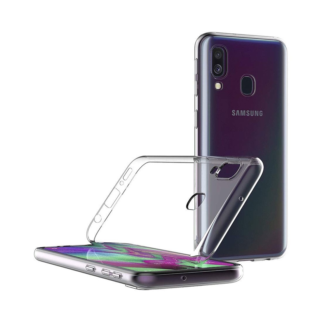 Moxie Coque Galaxy A40 [Skintrans] Coque en TPU Souple Transparente ...