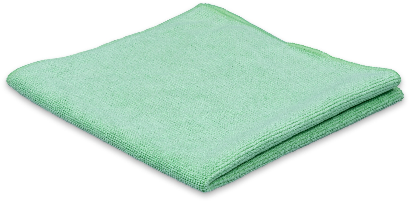 Lavettes Microfibre 38X38cm - Lot de 5 - couleur vert