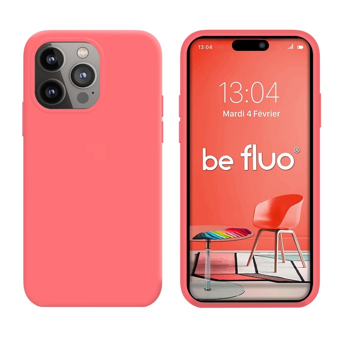 Coque Silicone Moxie BeFluo Fine et Légère pour iPhone 14 Pro ...