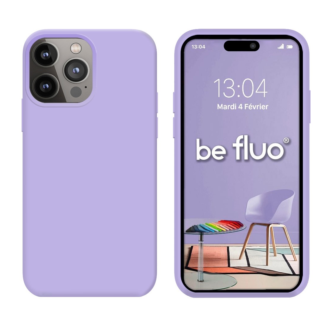 Coque Silicone Moxie BeFluo Fine et Légère pour iPhone 14 Pro ...