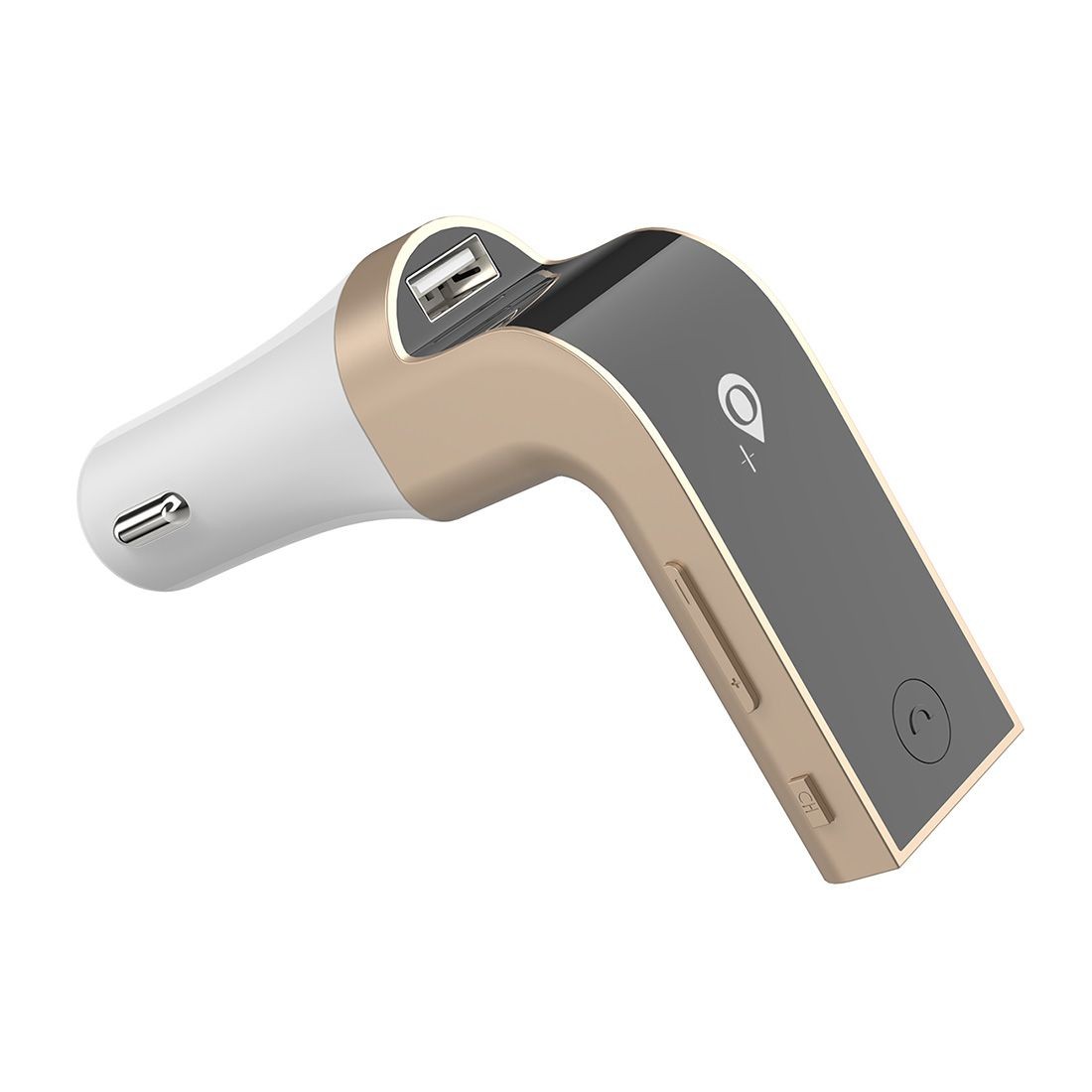 Transmetteur FM bluetooth NT7004 allume cigare avec 1 port USB - OR
