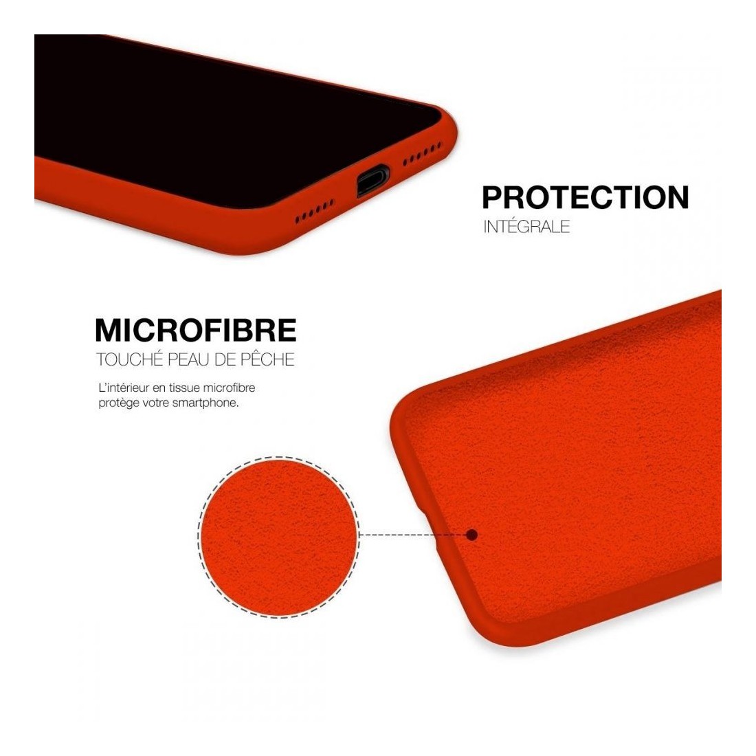 Coque premium Color Skin pour iphone 15 Pro Max - Rouge