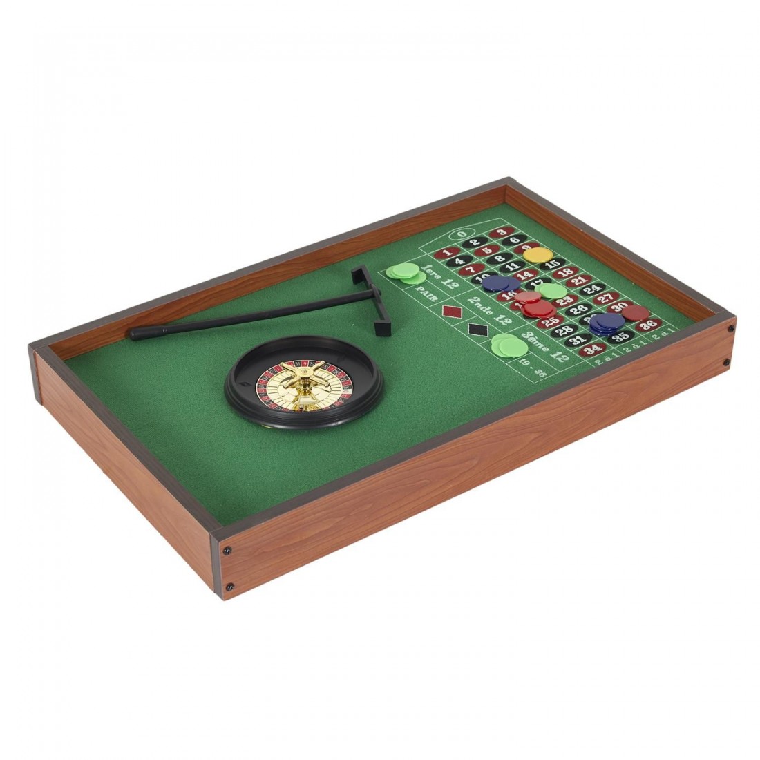 Mini jeu de casino 2 en 1 black Jack et roulette